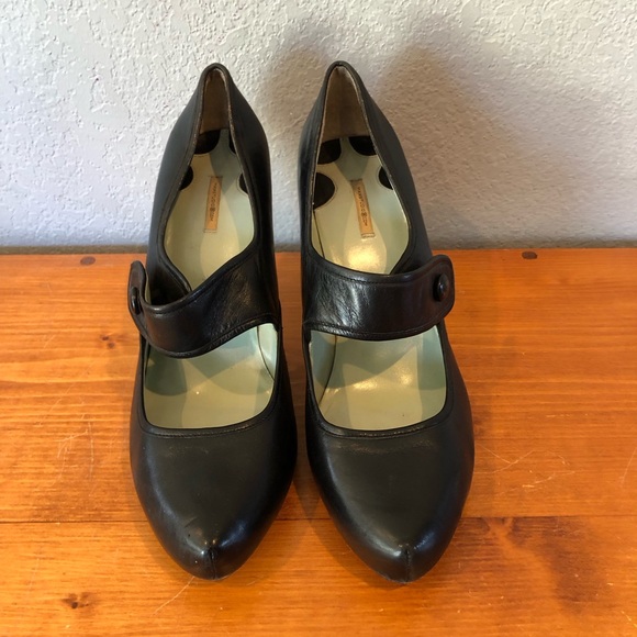 Max Studio | Shoes | Womans Max Studio Leather Mary Jane Black High ...
